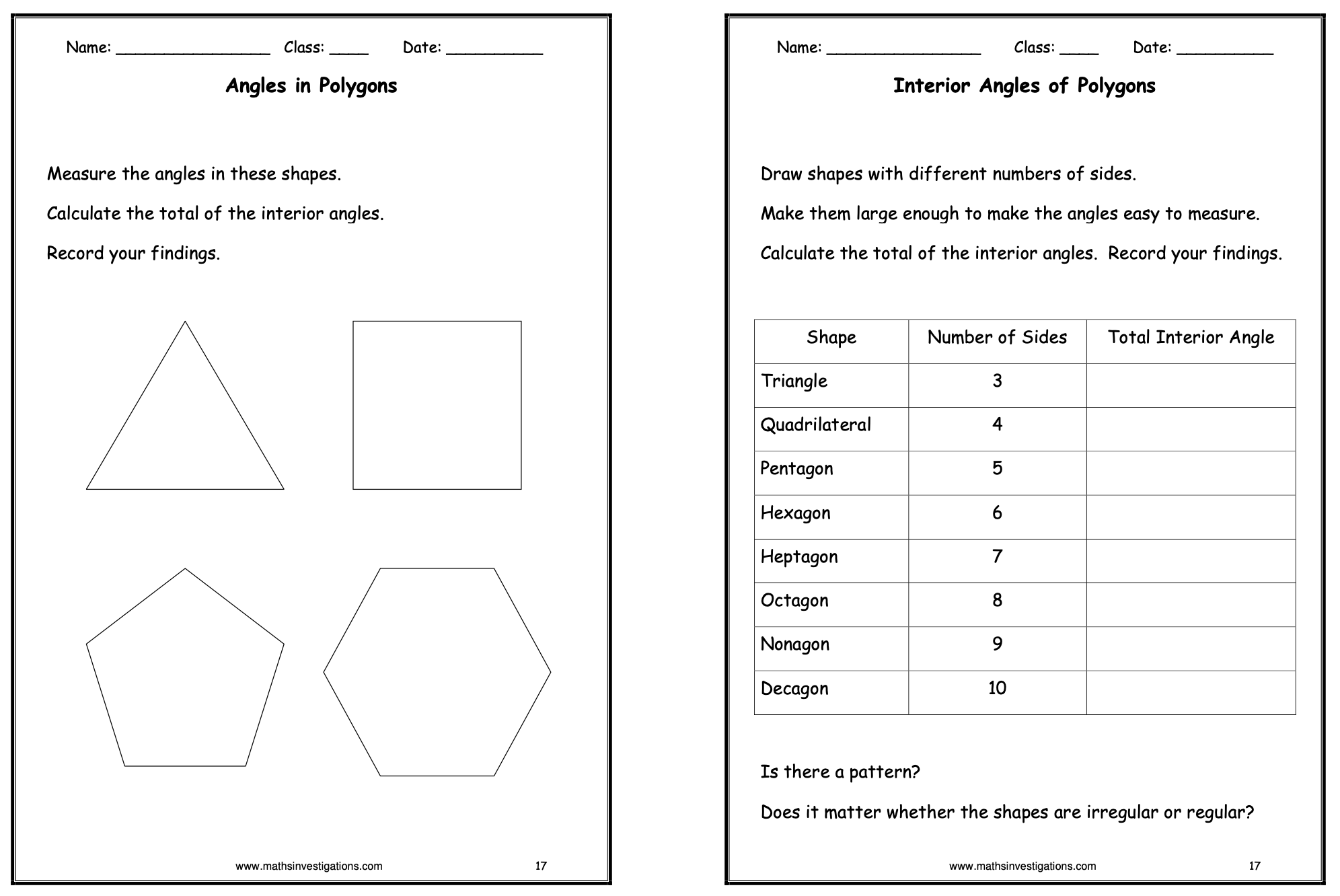 2D Shape | Maths Without Limits
